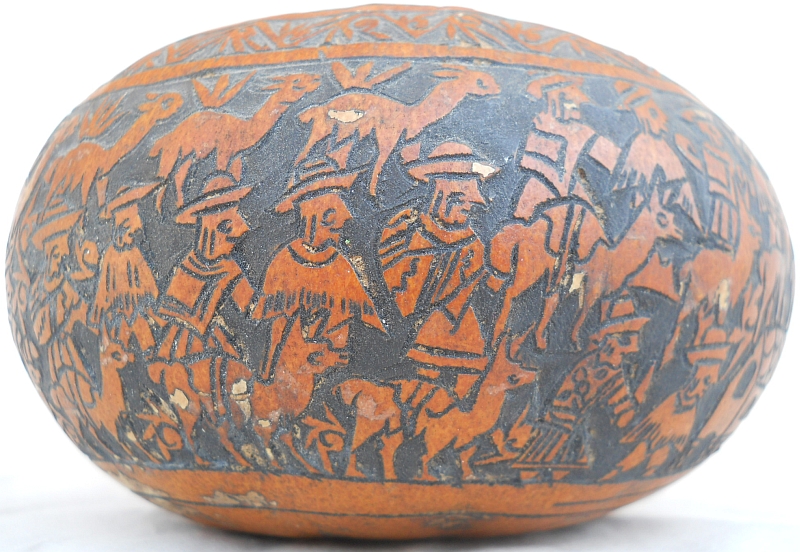 Carved Gourd Peru "Antique" or New? | Antiques Board