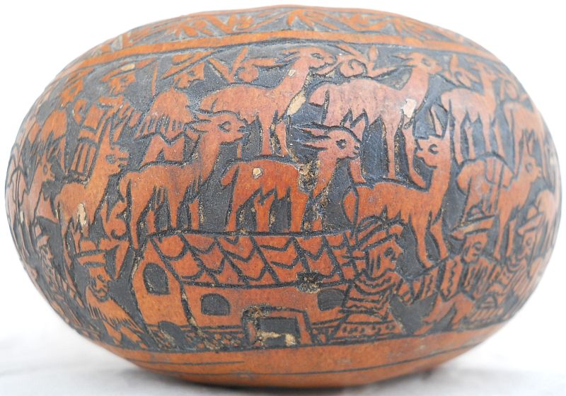 Carved Gourd Peru "Antique" or New? | Antiques Board
