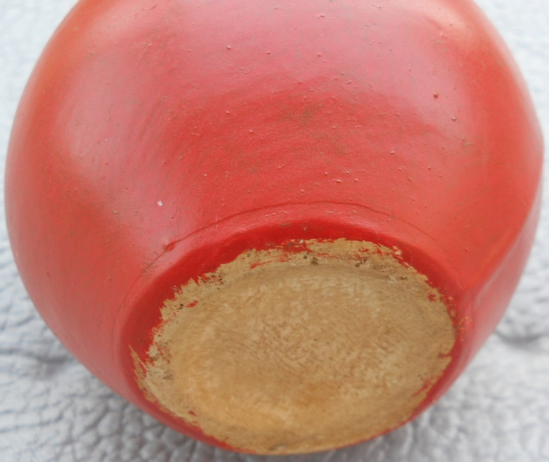 Matte Red Pottery Mini Jug. Uhl? Louisville? Zanesville? | Antiques Board