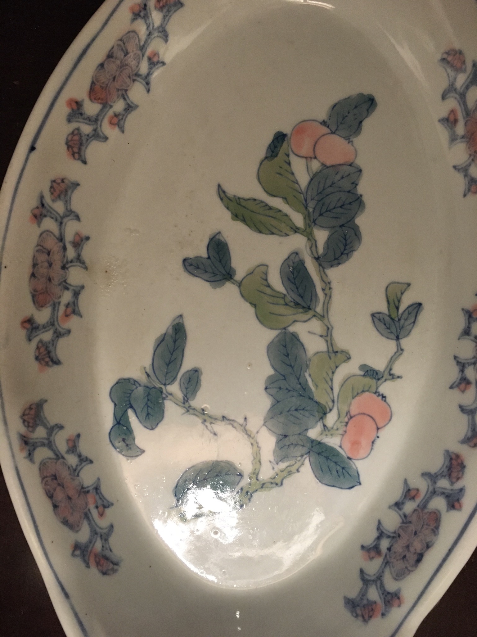 Chinese? Peach Tree Dish | Antiques Board