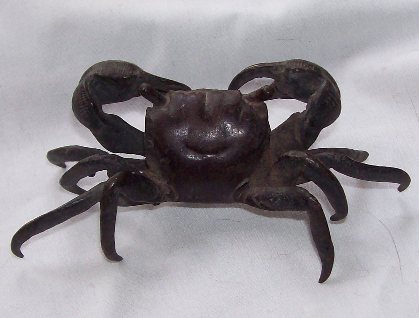 Whoddunit? Cast iron crab with illegible signature | Antiques Board