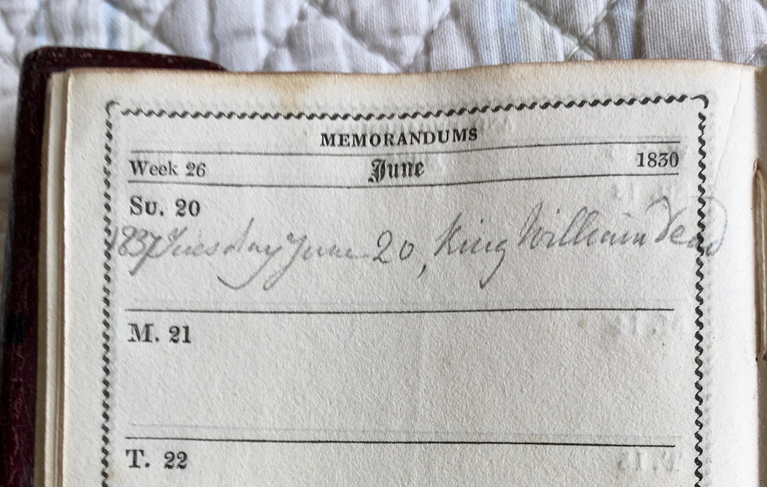 Handwritten English ladies diaries from 1830 | Antiques Board