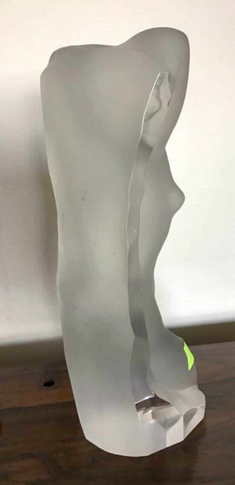 Can anyone identify the maker of this frosted glass lady? | Antiques Board