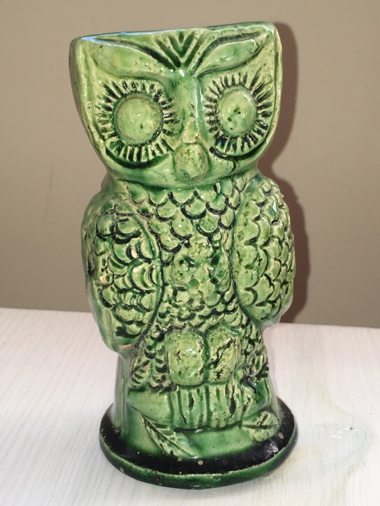 Old Pottery Owl Vase | Antiques Board