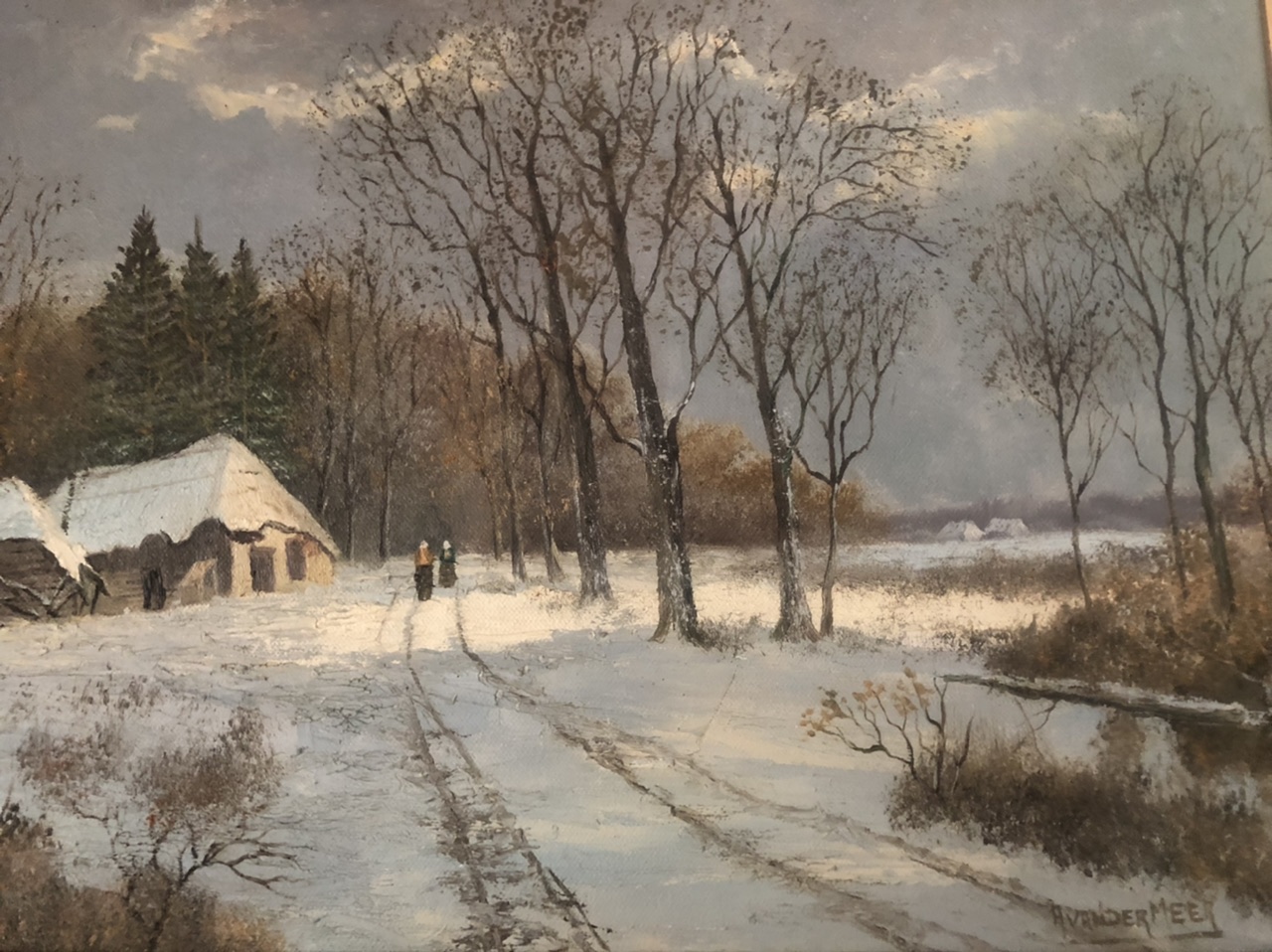 A.Van Der Meer oil painting | Antiques Board