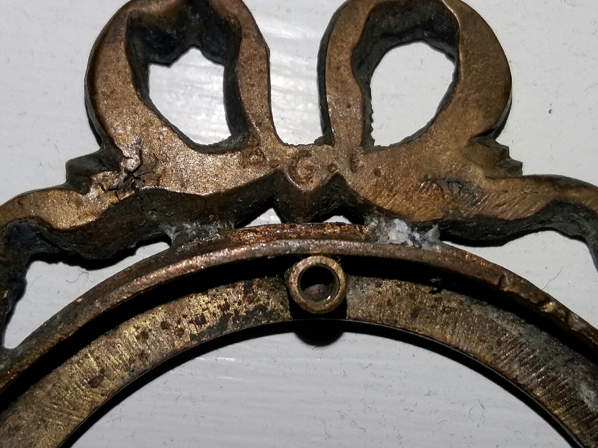 Marks on bronze or brass picture frame | Antiques Board