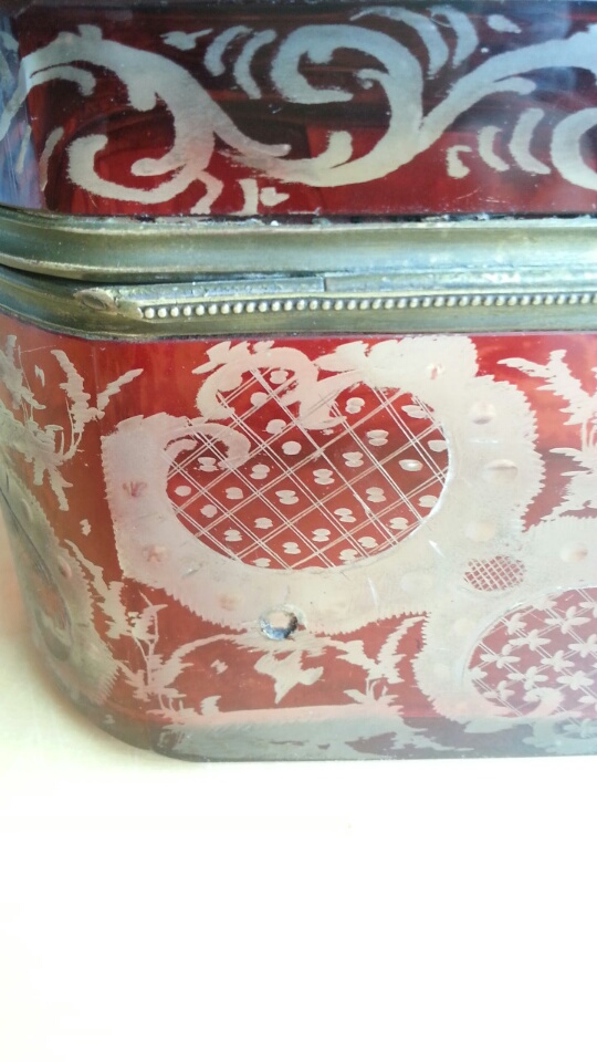 Bohemian Flash Ruby Casket- Ca. 1830 Egermann? Grand Tour? | Antiques Board