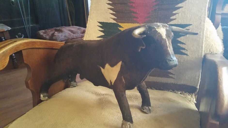 Old cloth covered bull | Antiques Board