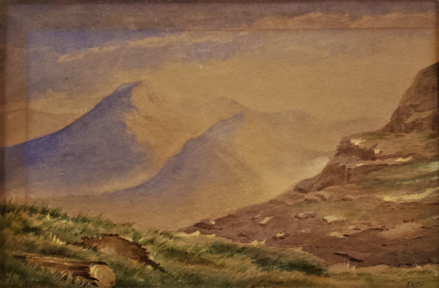 Watercolor Landscape - Joseph Murray Ince? | Antiques Board