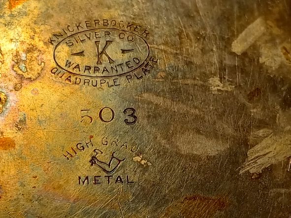 Antique Quadruple Silverplate Pieces From Knickerbocker Silver Co ...