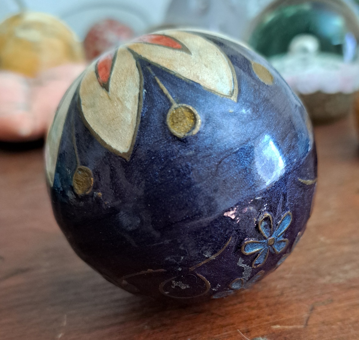 Enameled Brass Ball query | Antiques Board
