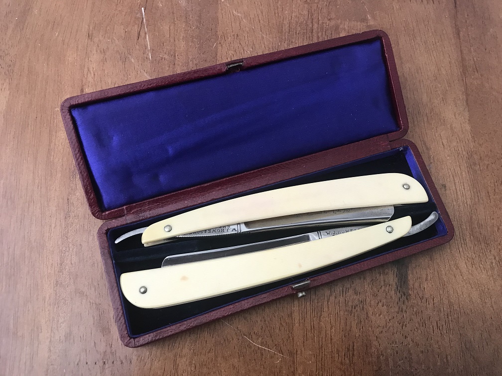 Victorian-era Straight Razors - Cased Pair with Original Box | Antiques ...