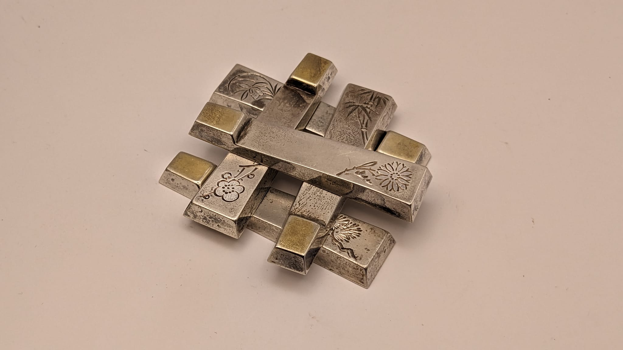 JAPANESE MEIJI-ERA SILVER CHOPSTICK RESTS | Antiques Board