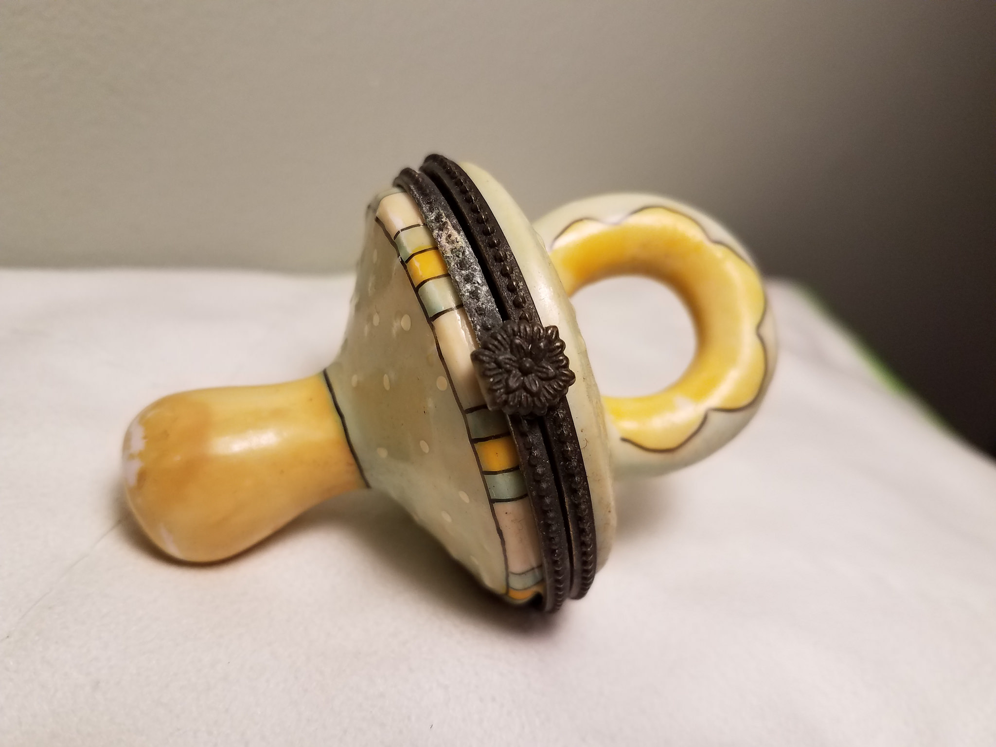 Porcelain baby toy / rattle | Antiques Board