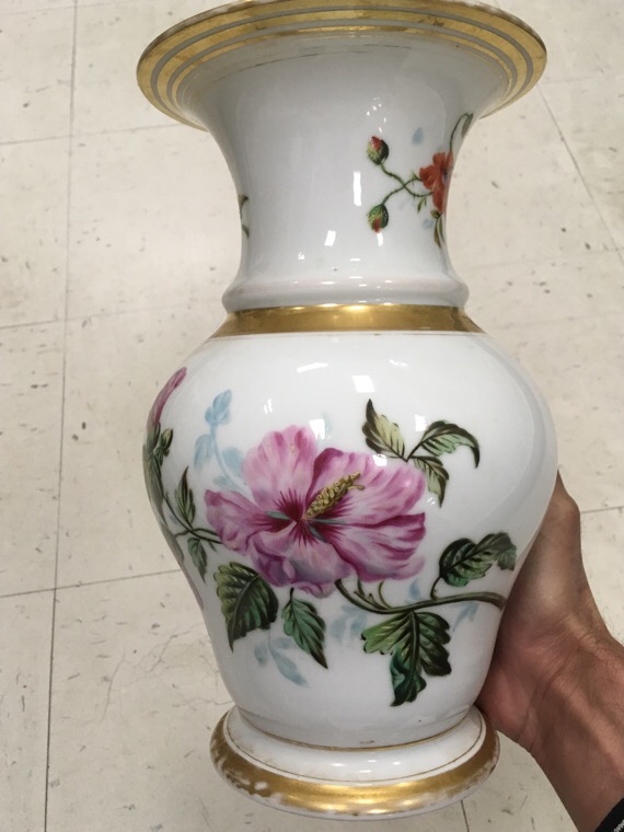 Hand Painted European Porcelain Vase | Antiques Board