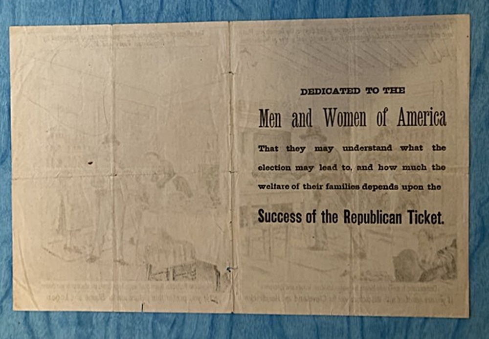 1884 Presidential Campaign Handbill - help with auction starting price ...