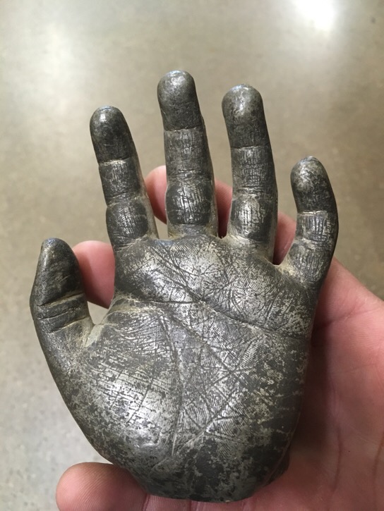 Metal Hand Sculpture | Antiques Board