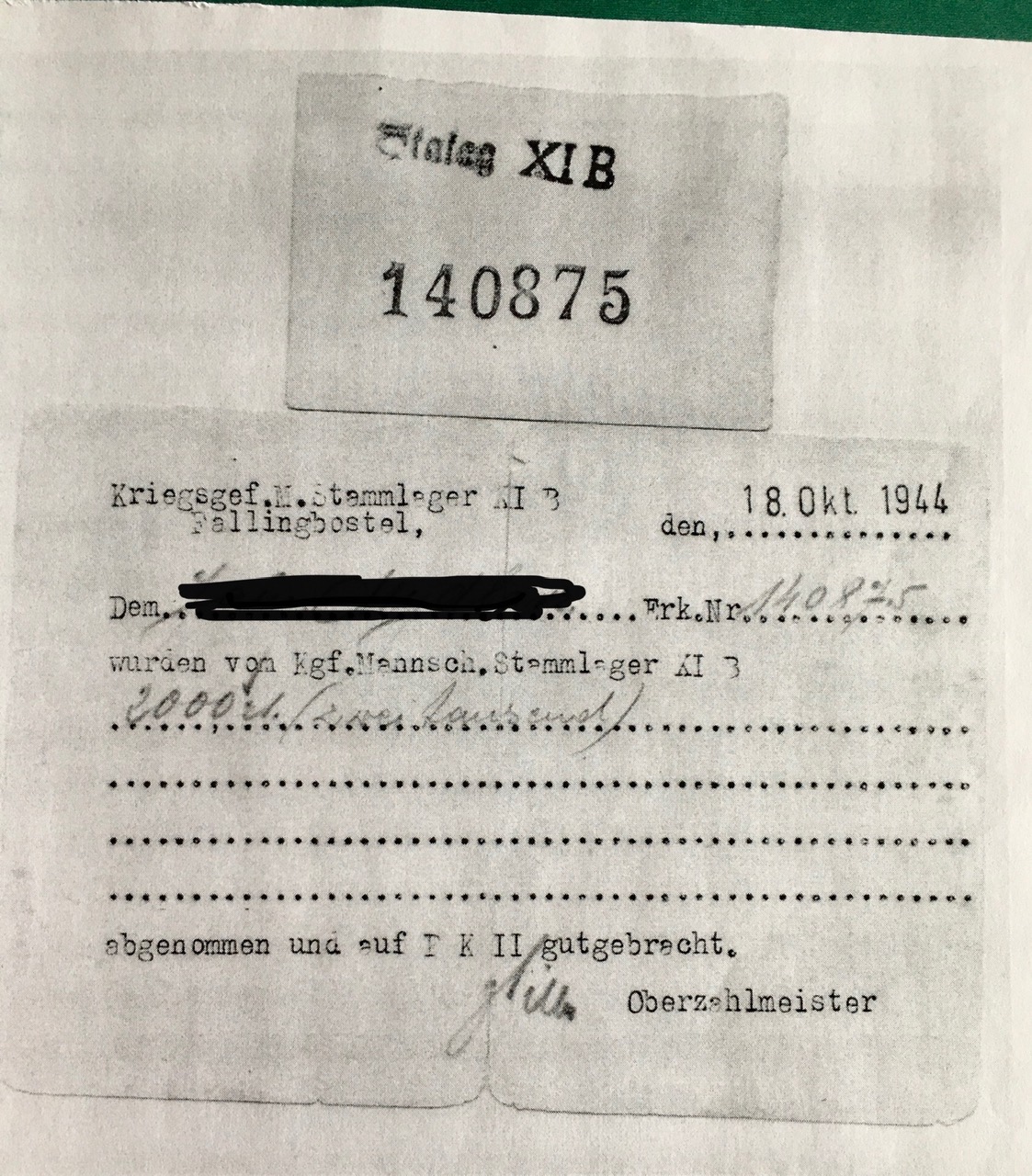 My father’s WW2 German POW paperwork? | Antiques Board