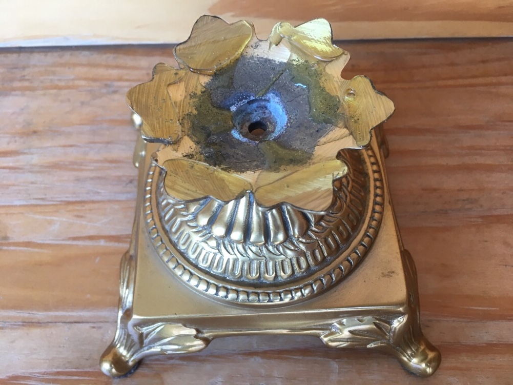 Cut Amber Glass Sphere Box | Antiques Board