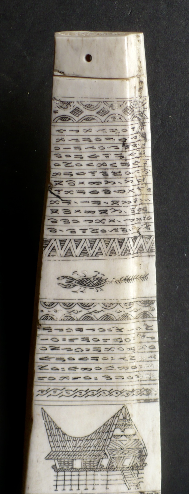 Mammalian Rib Bone; Calendar or Map? Inscribed Both Faces | Antiques Board