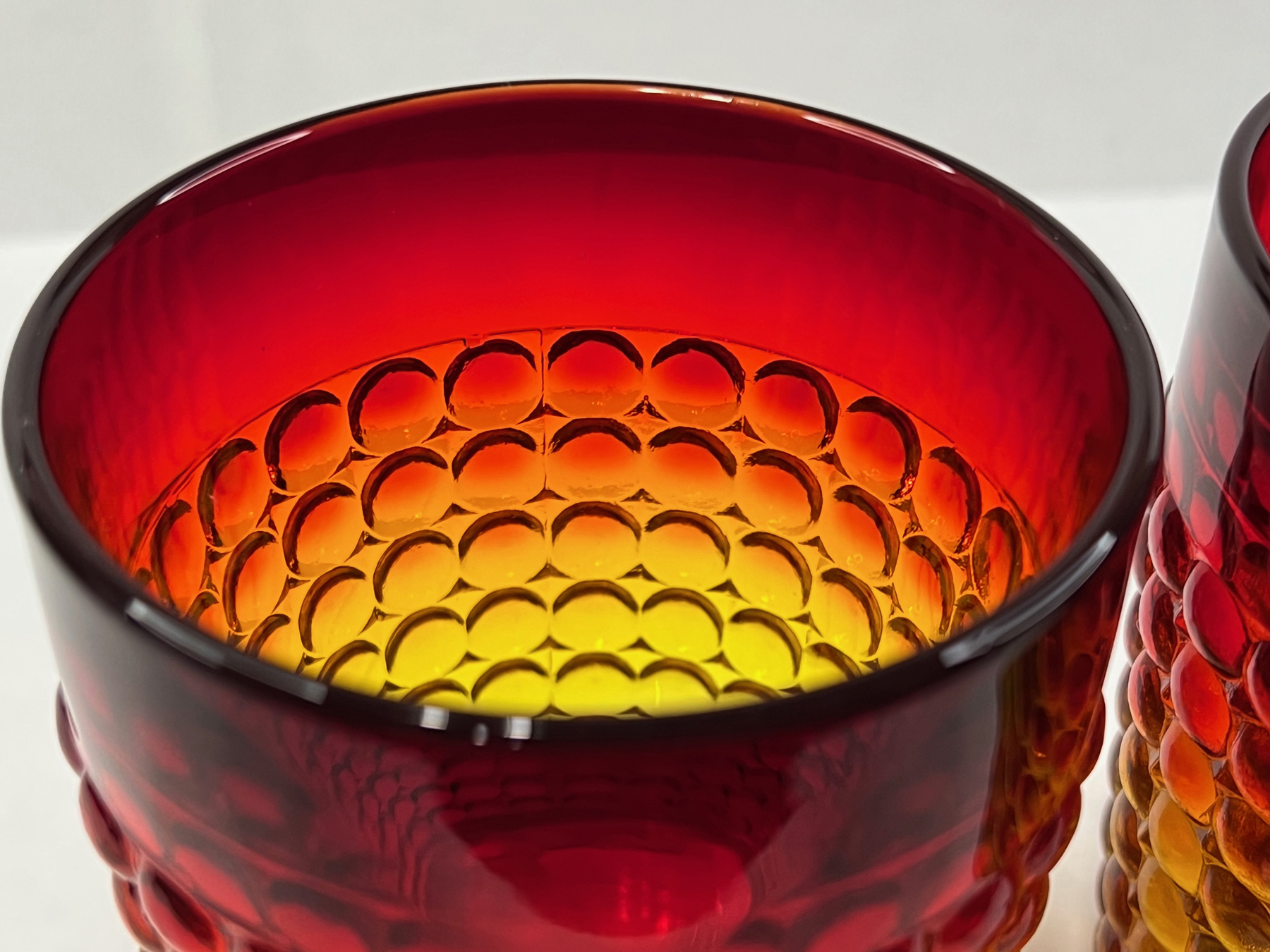 AMBERINA GLASS TUMBLERS ID Help | Antiques Board