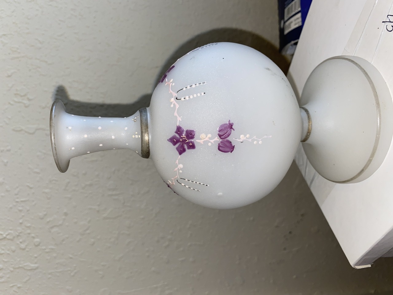 Age, maker, origin or anything on this satin glass, please. Tyia ...