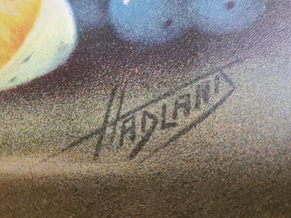 Hadland Lithograph Peaches and Grapes Help | Antiques Board