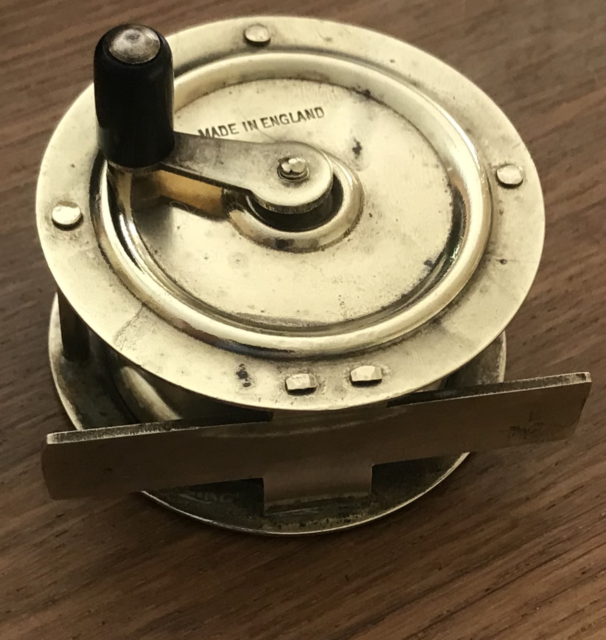 Brass fishing reel | Antiques Board