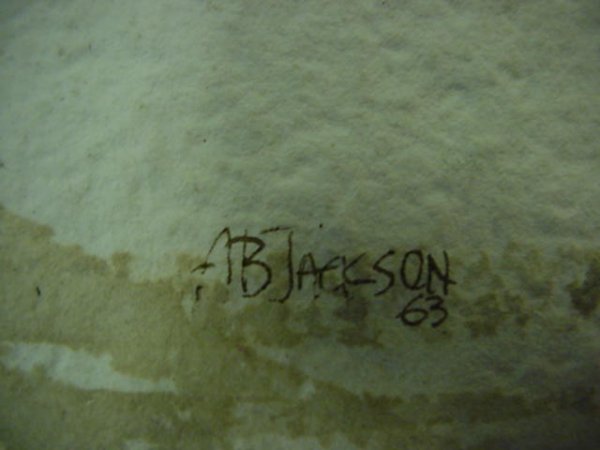 AB Jackson Watercolor? | Antiques Board