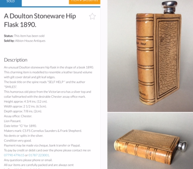 Doulton Book Flask Backstamp & Hallmark | Antiques Board