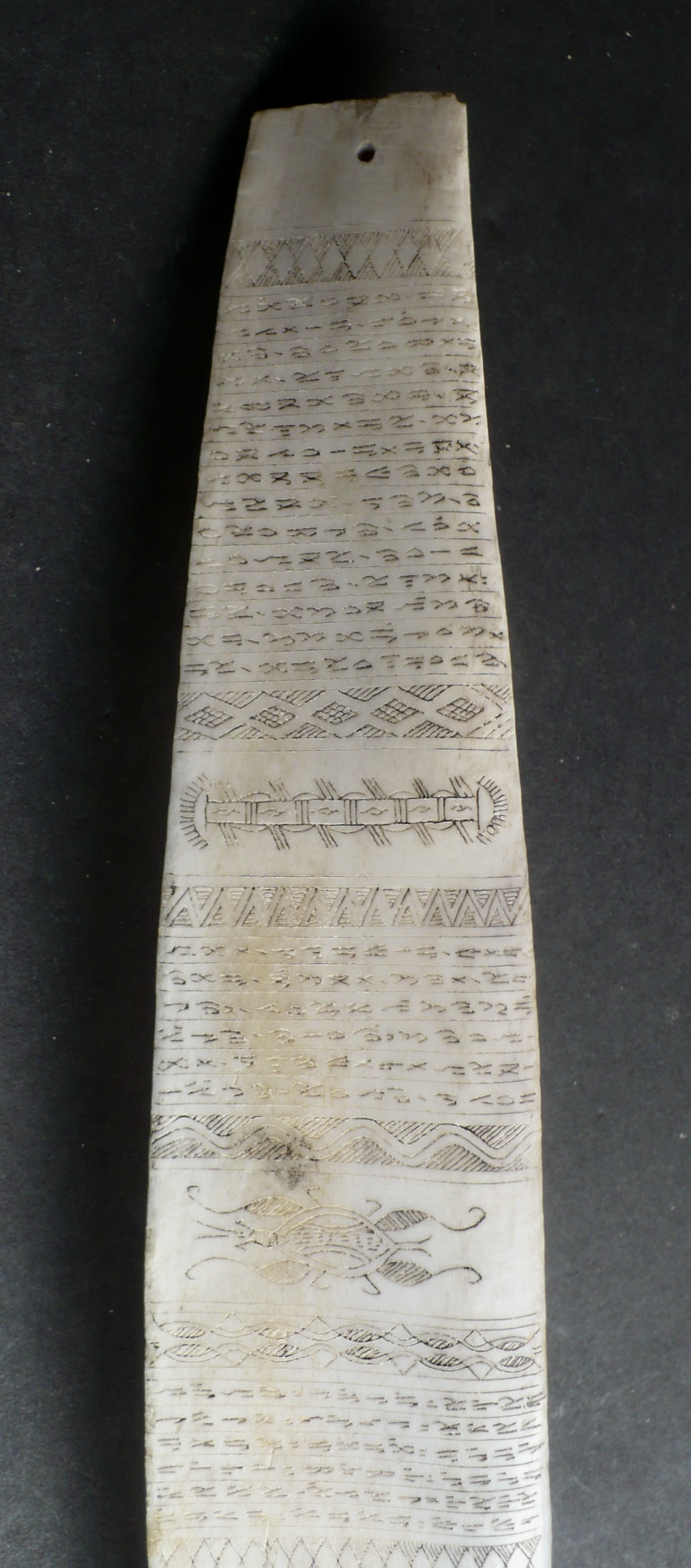 Mammalian Rib Bone; Calendar or Map? Inscribed Both Faces | Antiques Board