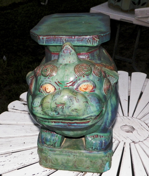 ANYONE HEARD OF A TERRACOTTA FOO DOG GARDEN STOOL/PLANT STAND ...