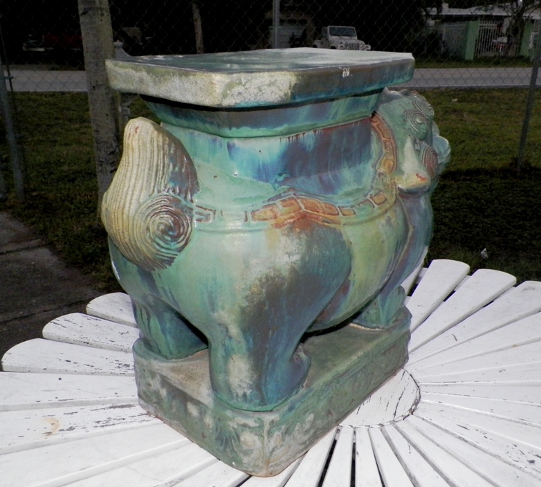 ANYONE HEARD OF A TERRACOTTA FOO DOG GARDEN STOOL/PLANT STAND ...