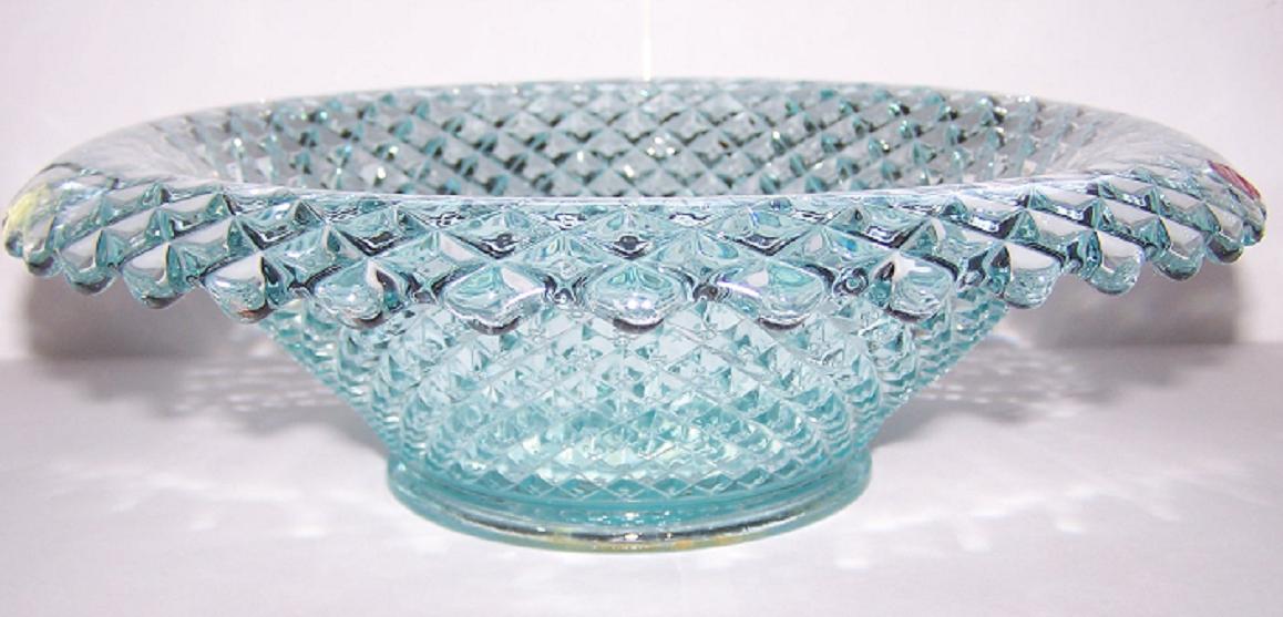 Westmoreland Lt blue glass English hobnail bowl for ID | Antiques Board