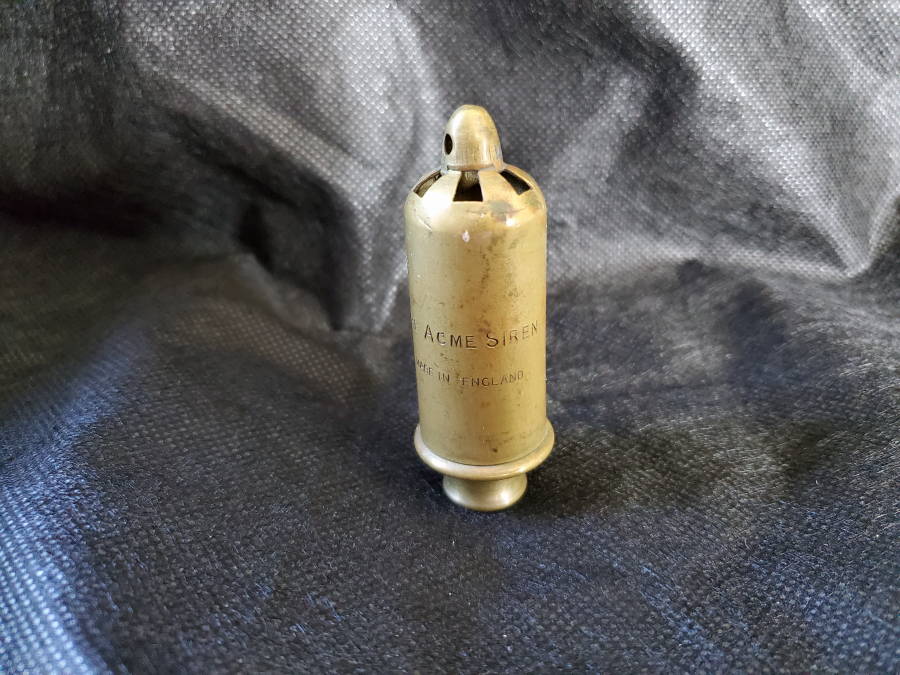 Acme Siren England Brass Whistle | Antiques Board