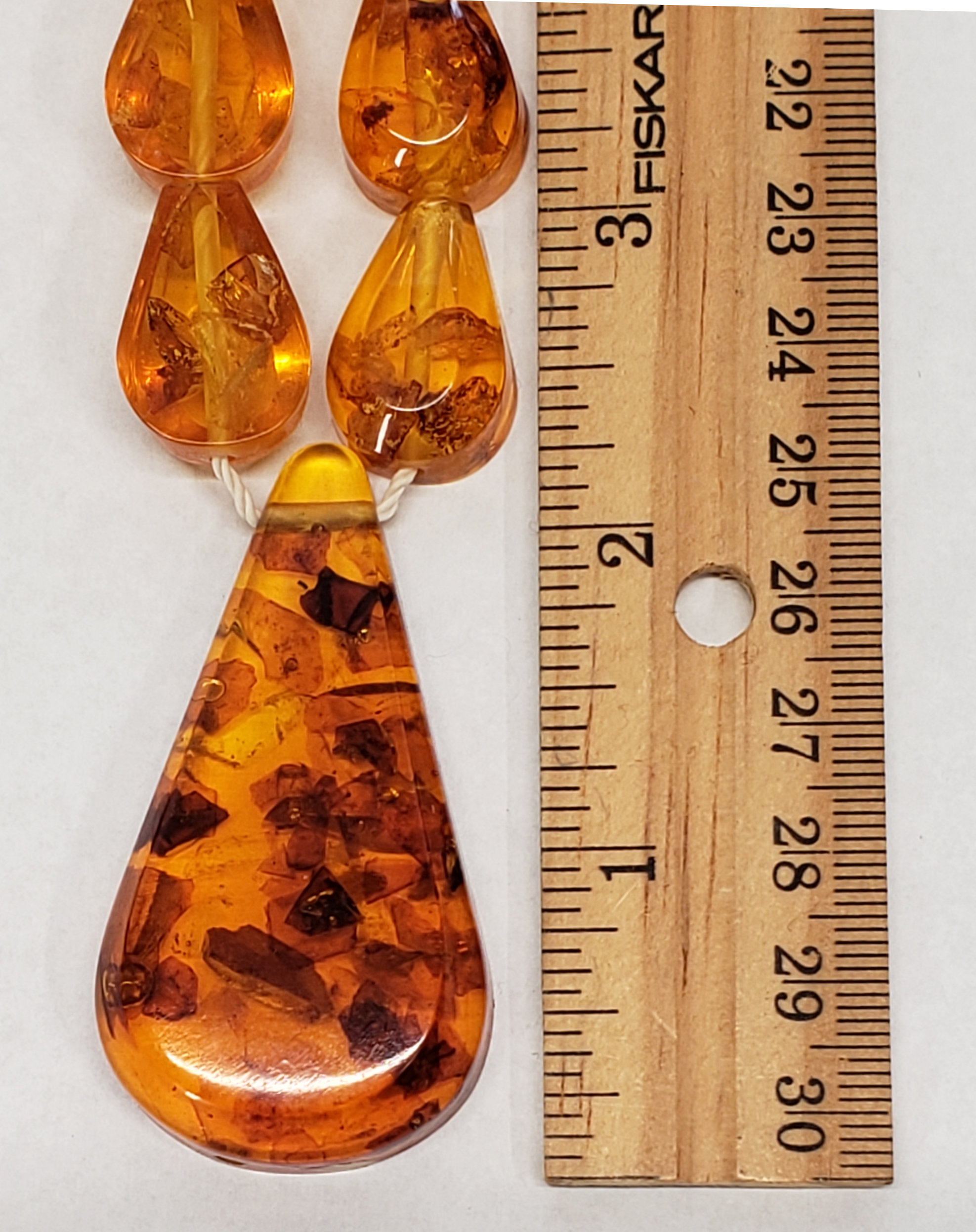 Is This a Reconstituted Amber Pendant Necklace? | Antiques Board