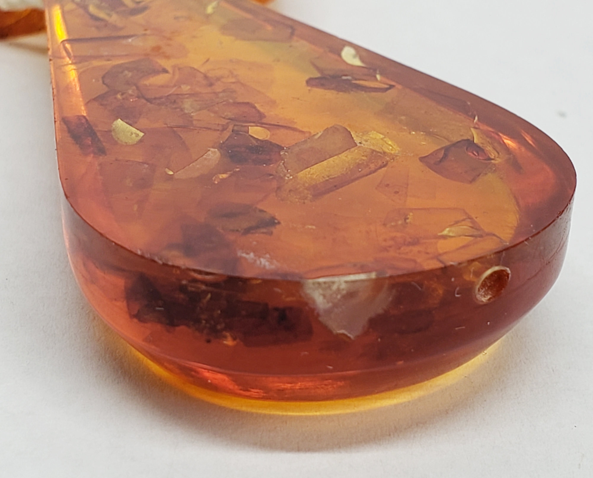 Is This a Reconstituted Amber Pendant Necklace? | Antiques Board