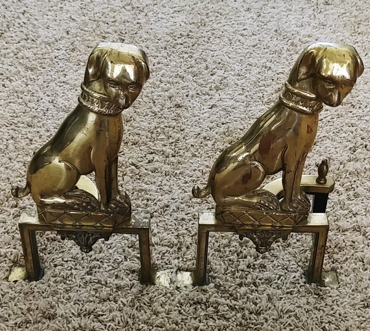 Andirons--Dogs/Brass--Can Anyone Advise? | Antiques Board