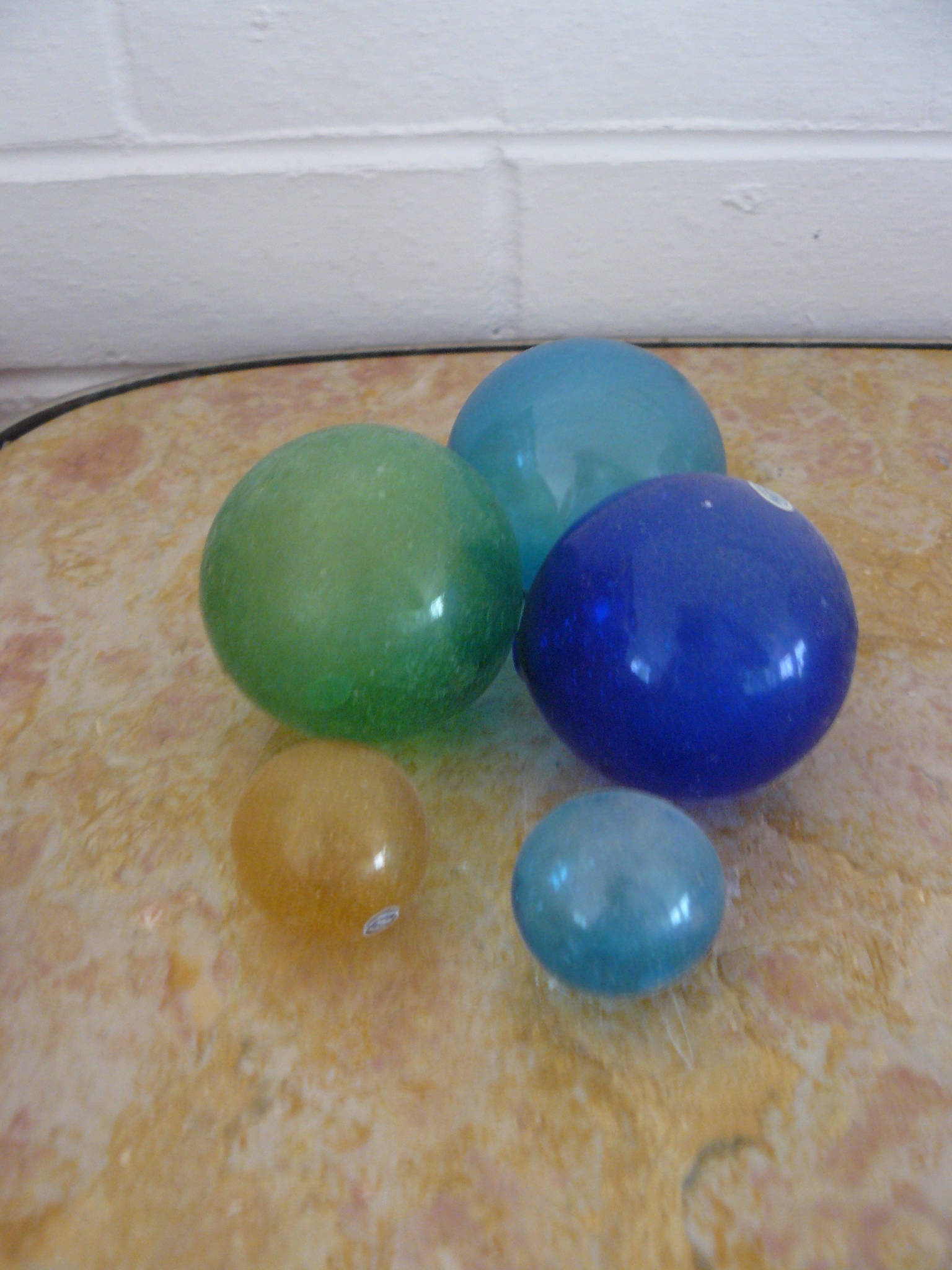 Small blown glass balls from Japan | Antiques Board