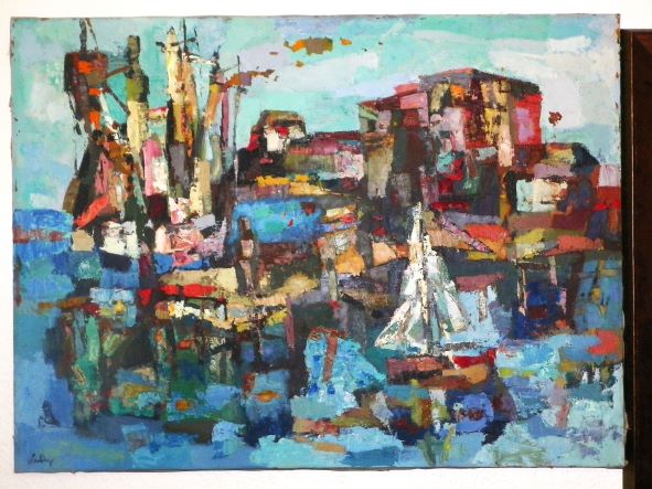 E (Erwin) Wending painting needs work - worth repairing or sell as ...