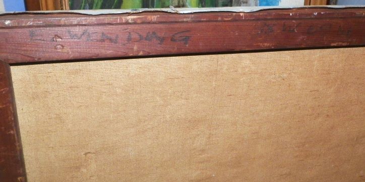 E (Erwin) Wending painting needs work - worth repairing or sell as ...