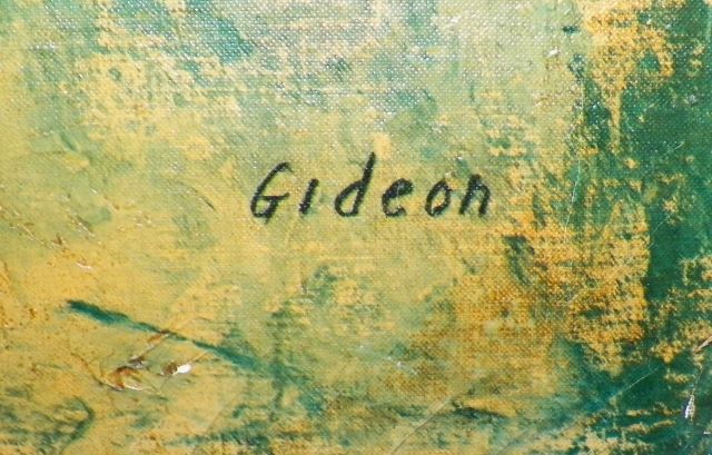 Thrift find - Help w/signature on litho + Miami artist Elmo Gideon + a ...