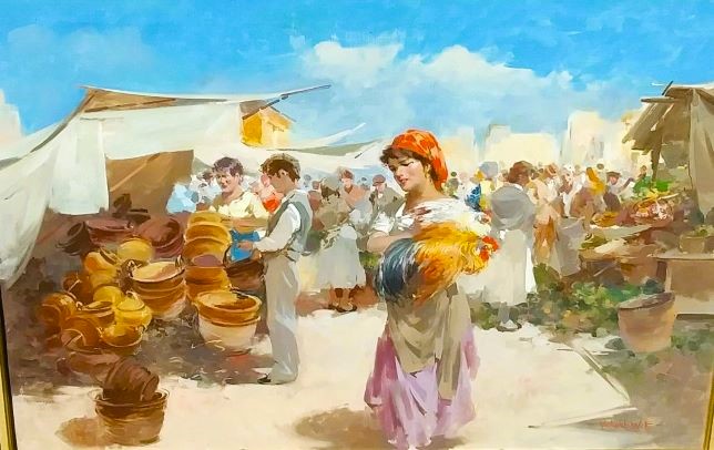 Thrift find today - painting by W. Emery Vizkelety; is this painting ...