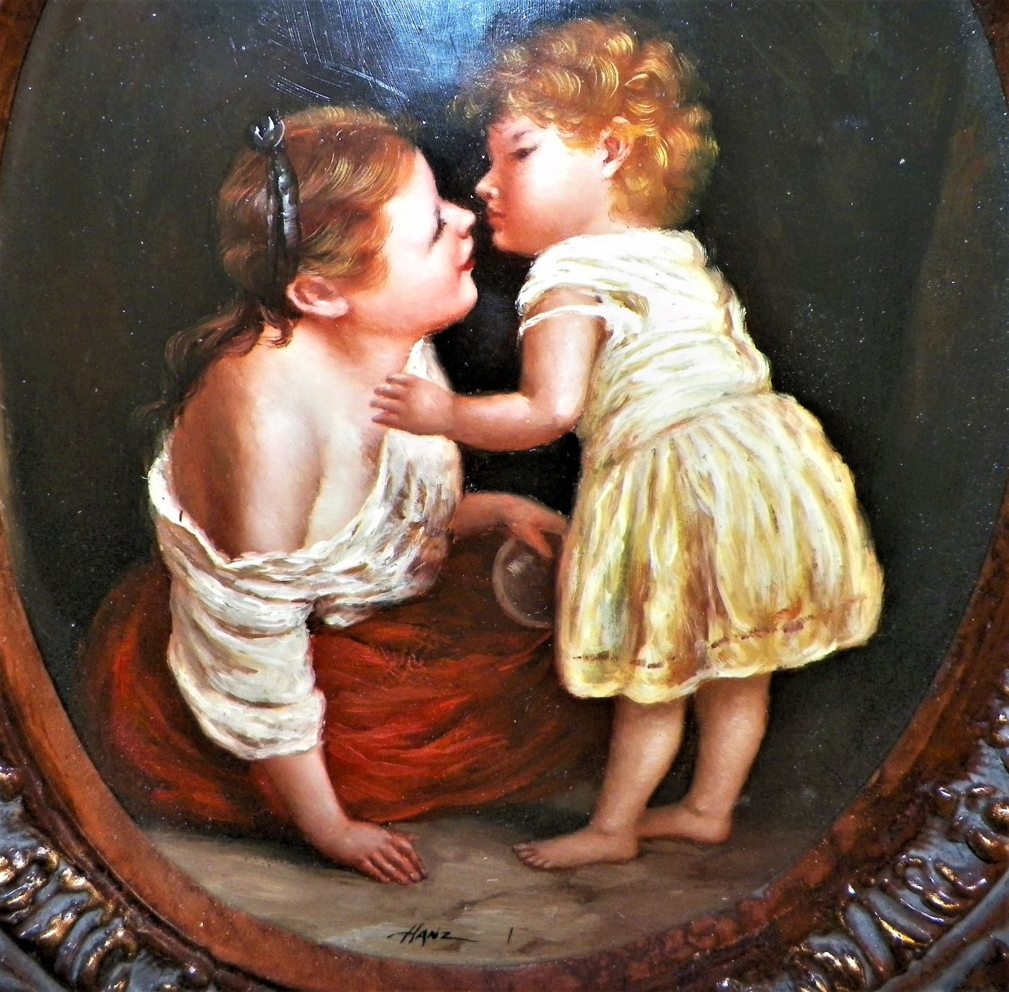 THRIFT STORE PAINTING w/STUNNING FRAME - ANYONE KNOW ARTIST? | Antiques ...
