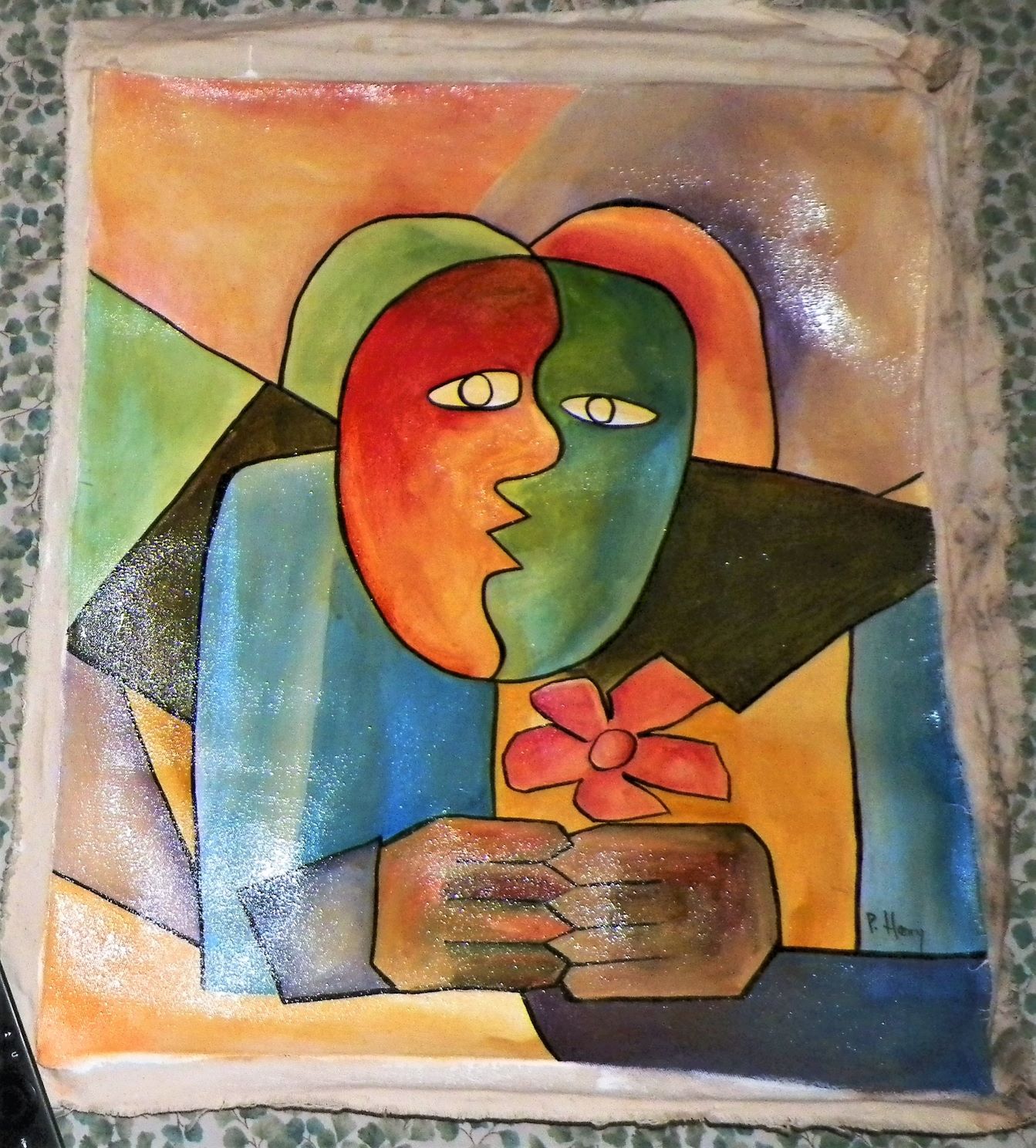 PIERRE HENRY? HENRI? PAINTING | Antiques Board