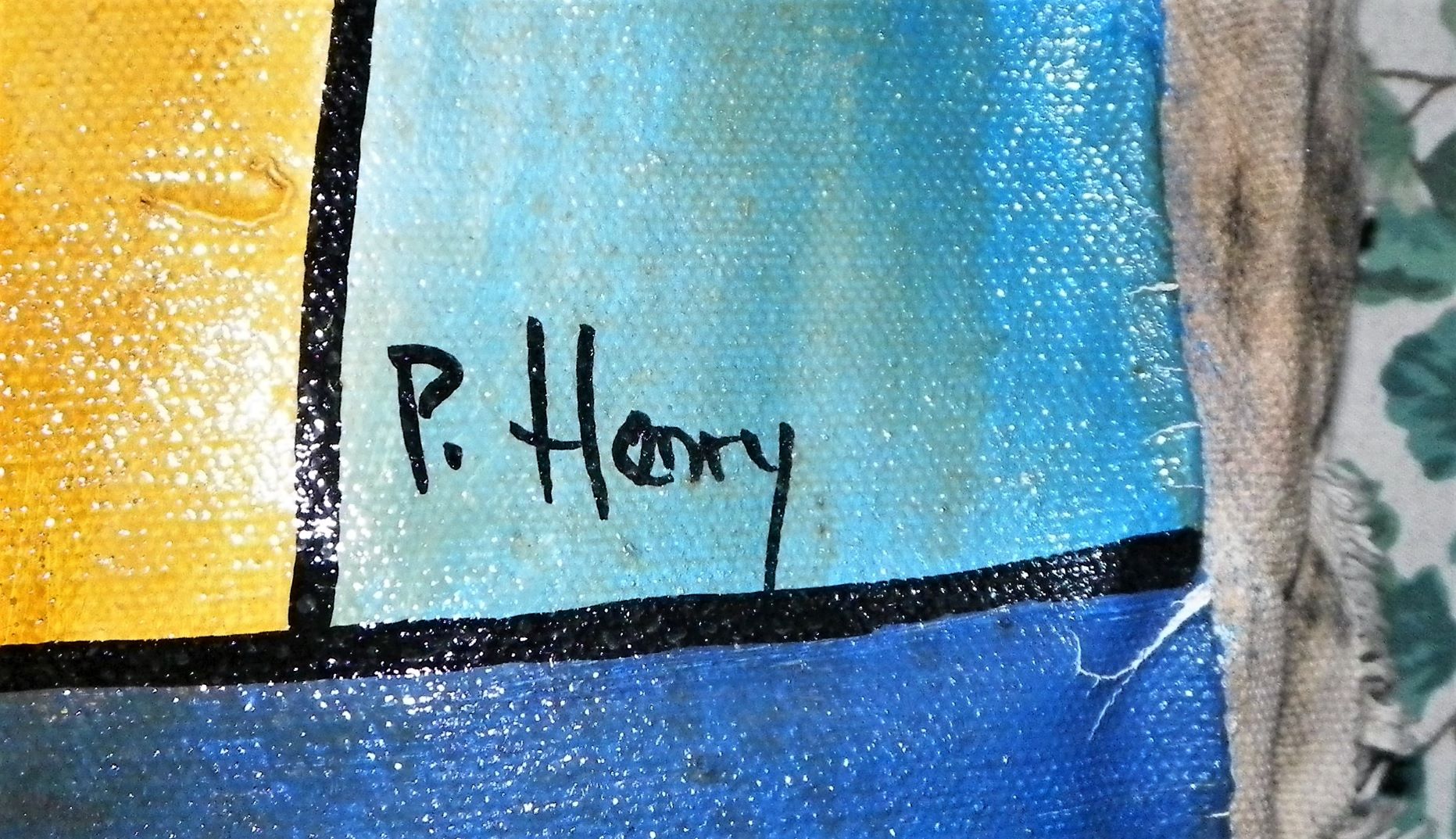 PIERRE HENRY? HENRI? PAINTING | Antiques Board