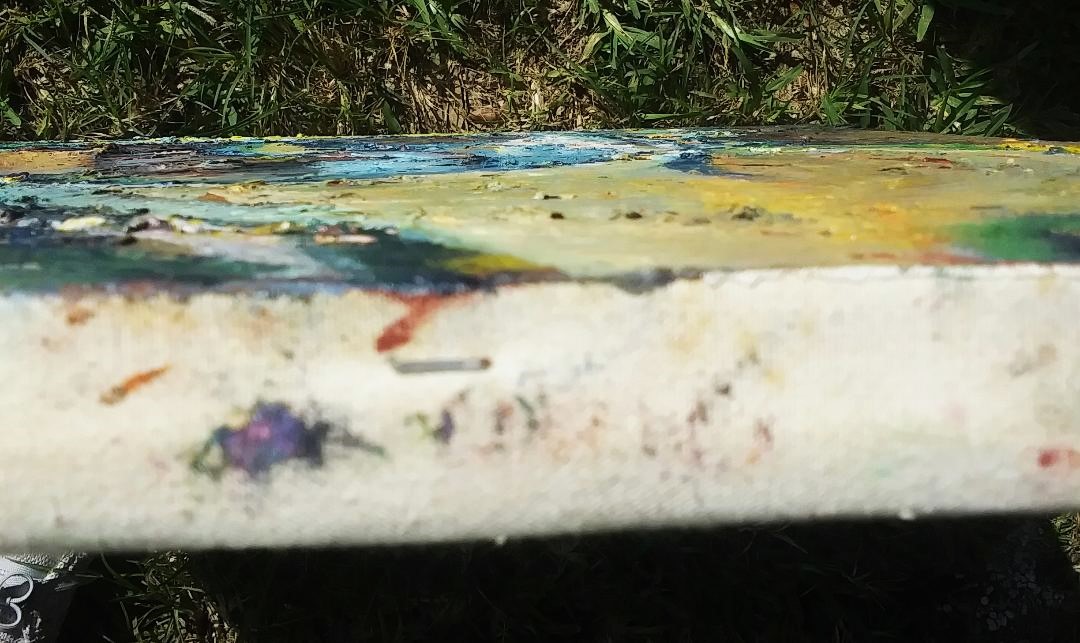 Thrift find - Purvis Young painting? Also, a Sylvia Miller painting ...