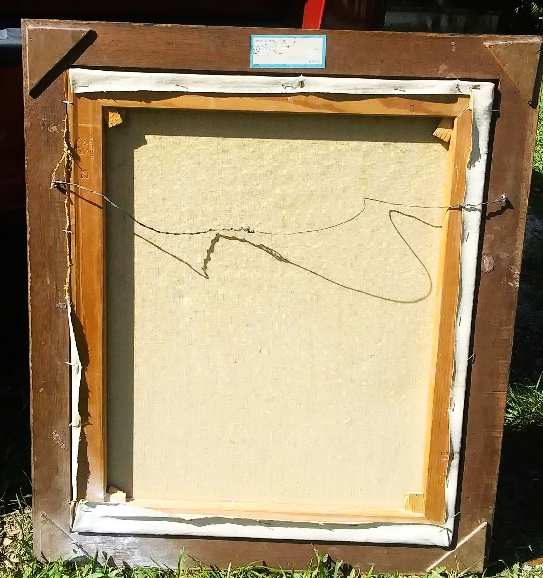 Thrift find - Purvis Young painting? Also, a Sylvia Miller painting ...