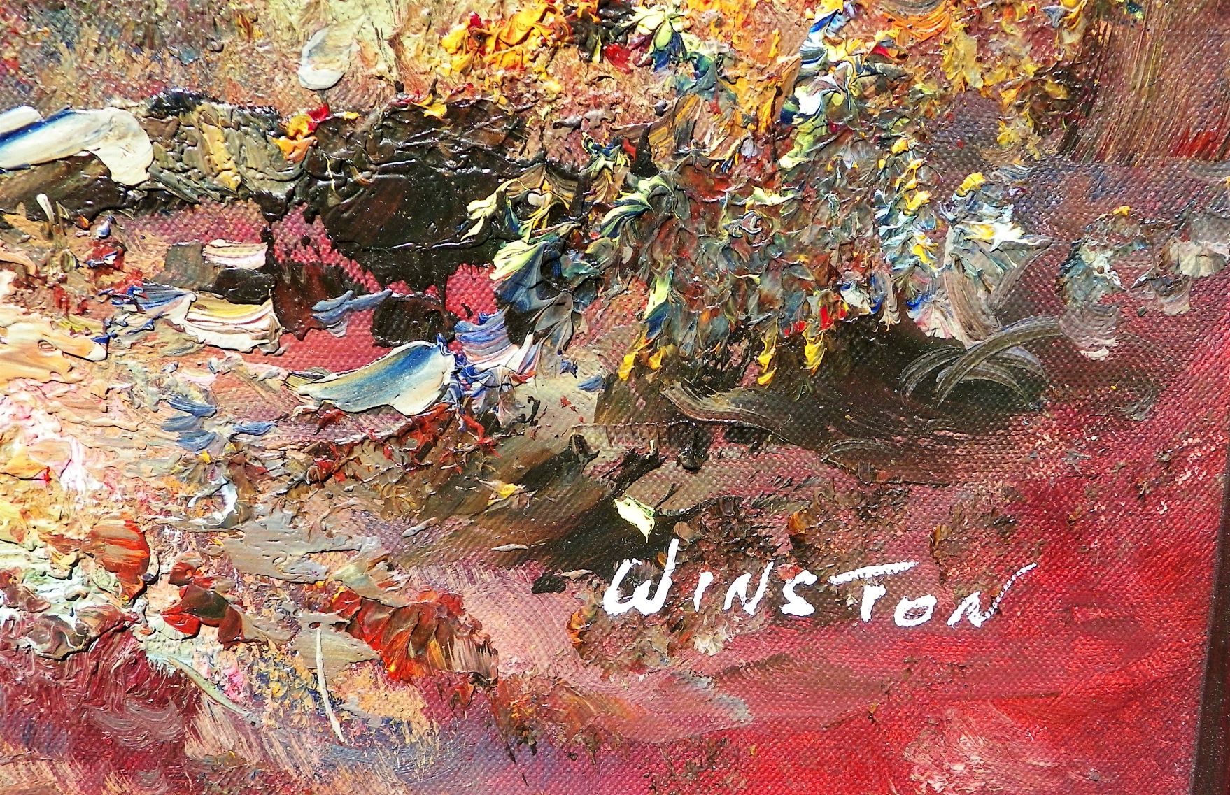 Anyone know a artist named Winston who paints most colorful landscape ...