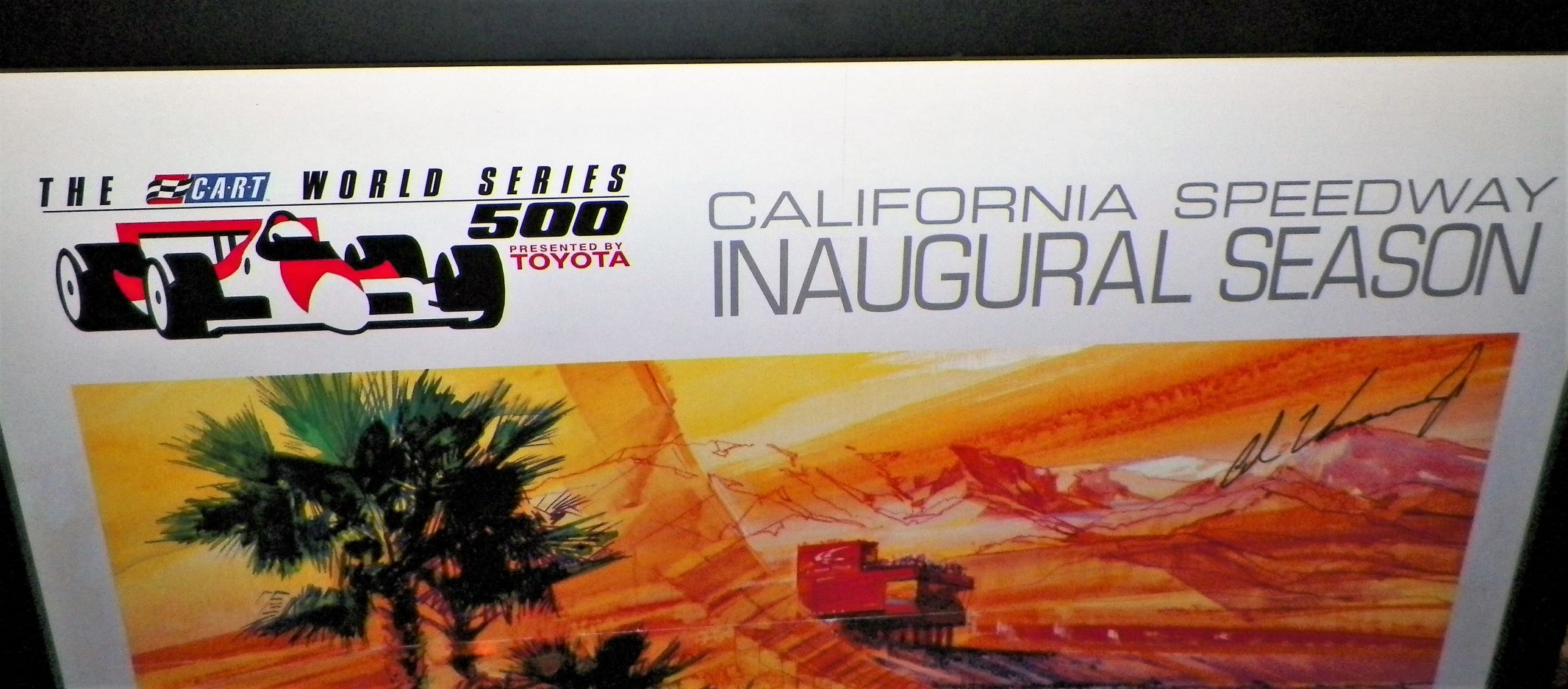 ANY CAR RACING FANS HERE? HELP w/AUTOGRAPH ON ORIGINAL SPEEDWAY POSTER ...